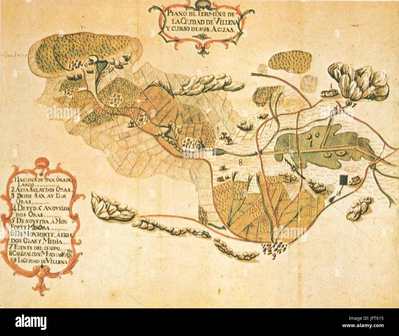 Map of villena hi-res stock photography and images - Alamy