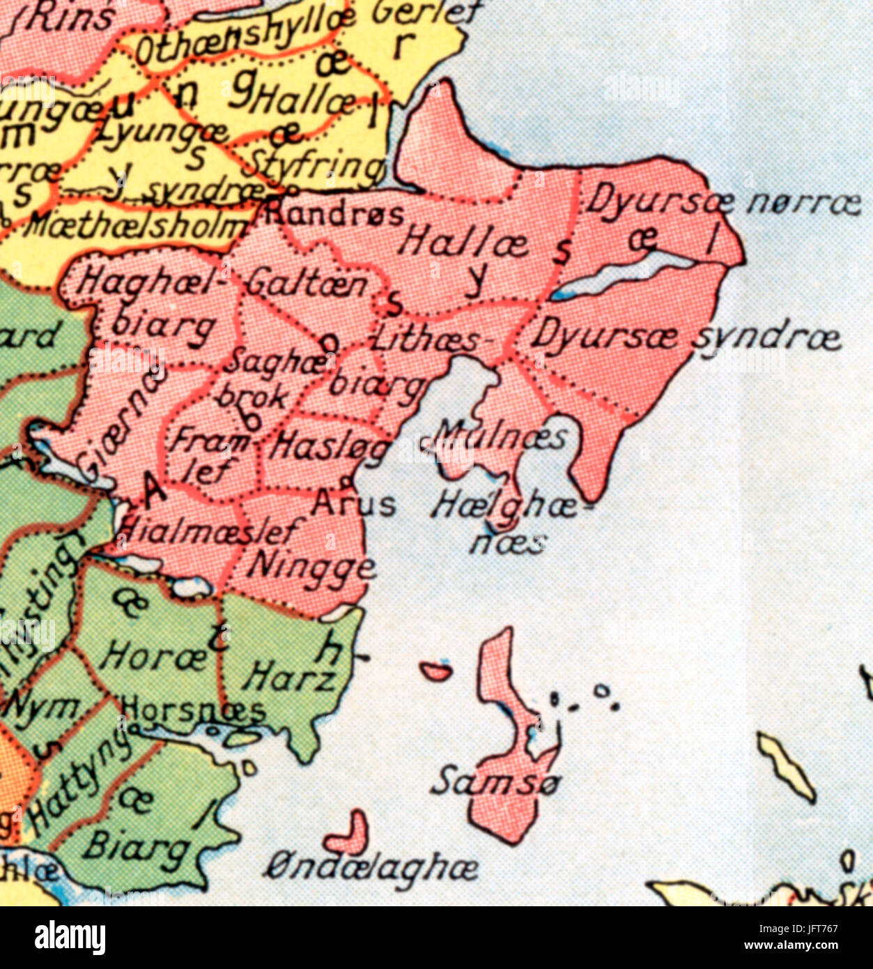 Åbosyssel of denmark in medieval times (cropped Stock Photo - Alamy