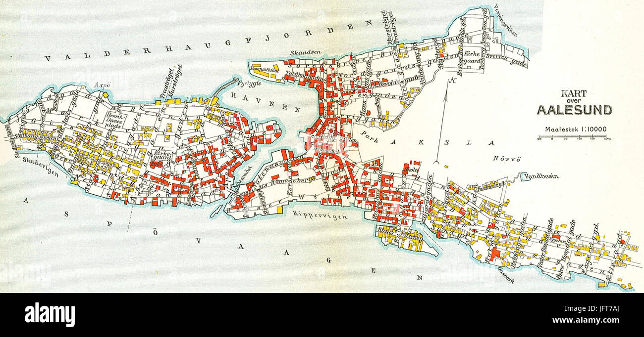 Alesund map hi-res stock photography and images - Alamy