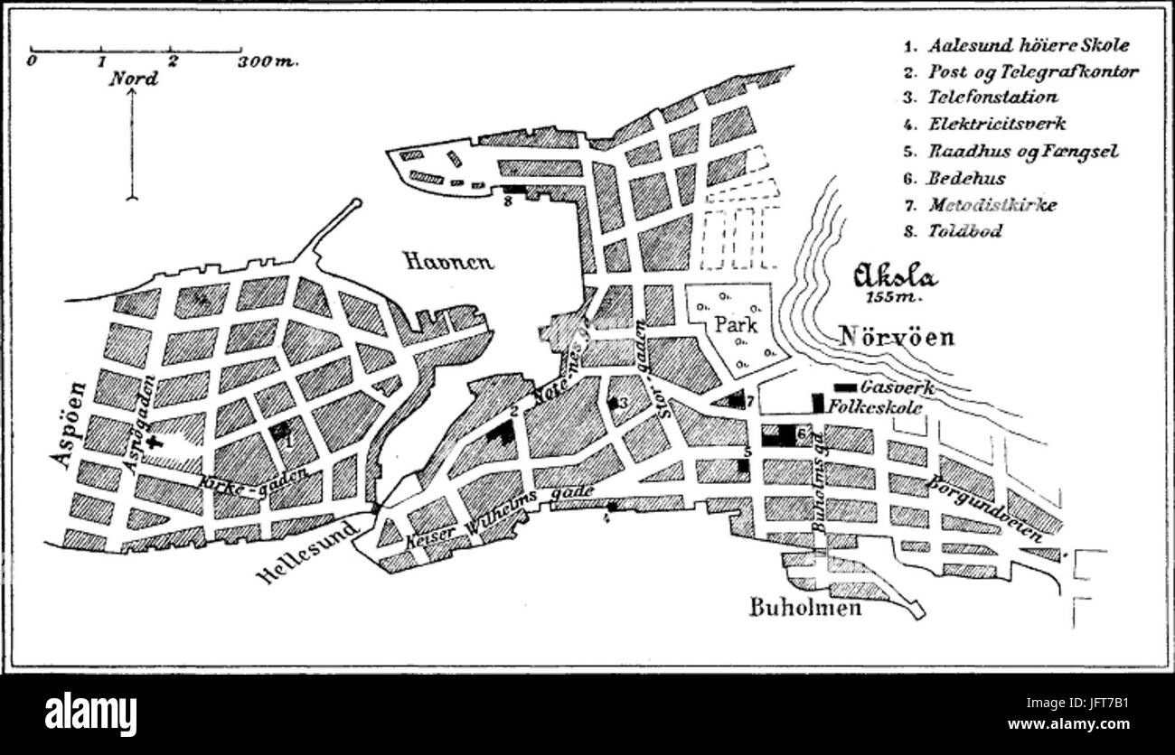 Alesund map Black and White Stock Photos & Images - Alamy