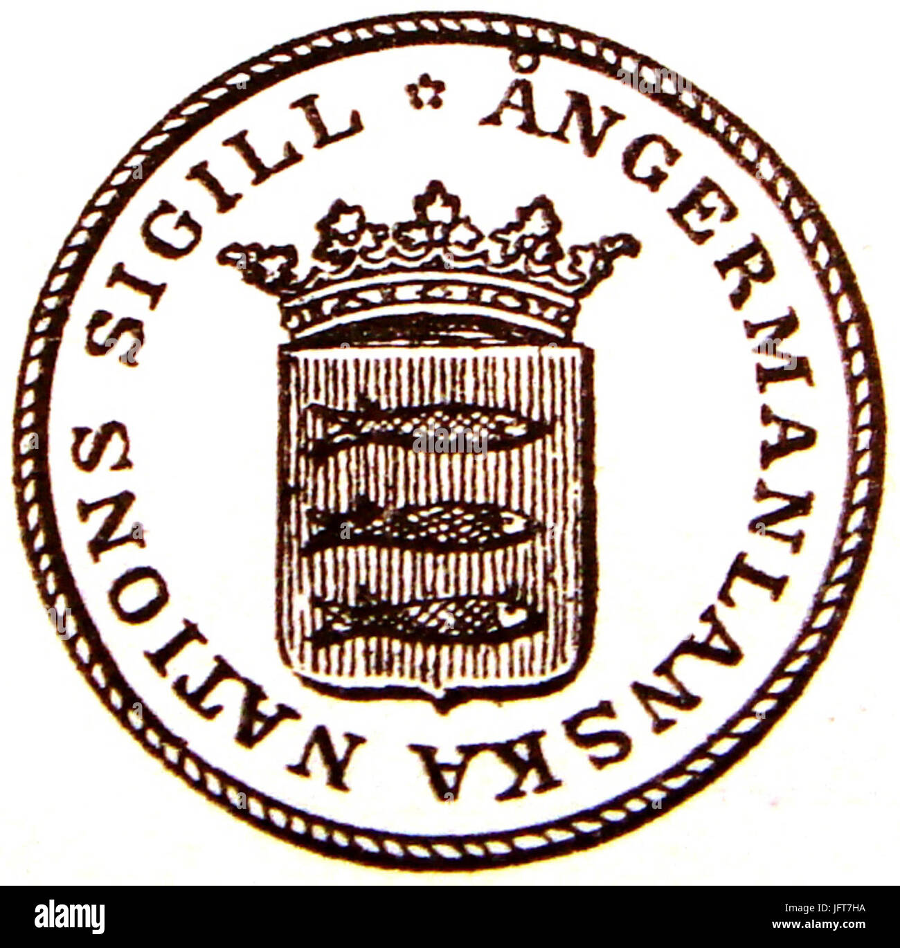 Ångermanländska nationens sigill Stock Photo - Alamy