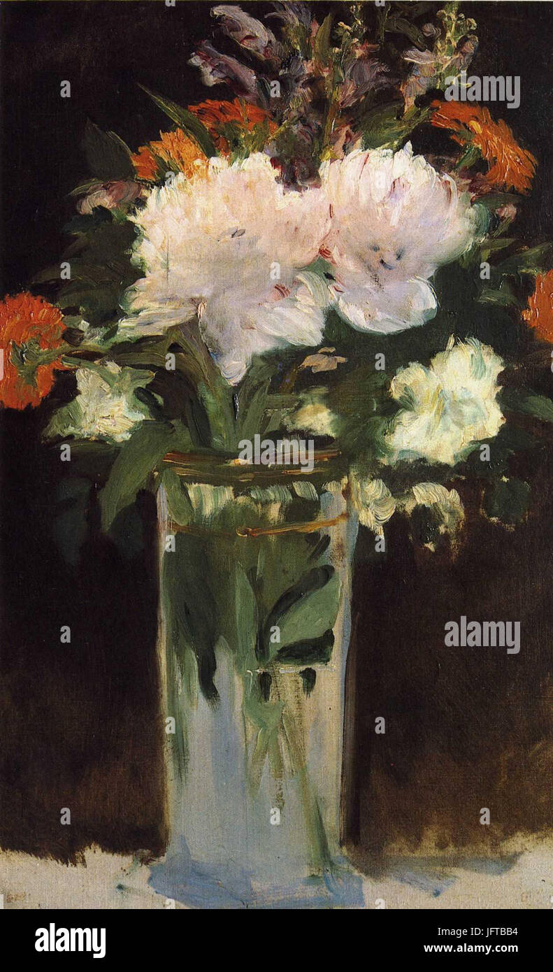 Édouard Manet - Bouquet de fleurs (RW421 Stock Photo - Alamy