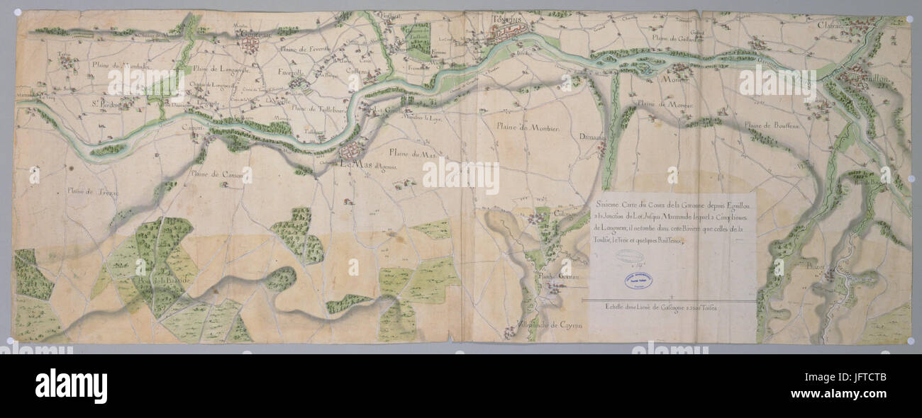 Marmande map hi-res stock photography and images - Alamy