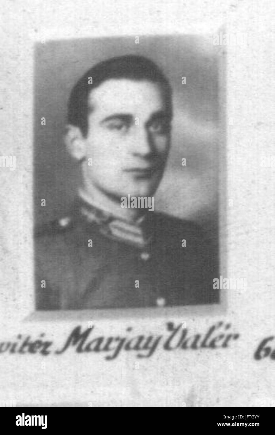 167. vitéz Marjay Valér - Ludovika Akadémia Stock Photo - Alamy