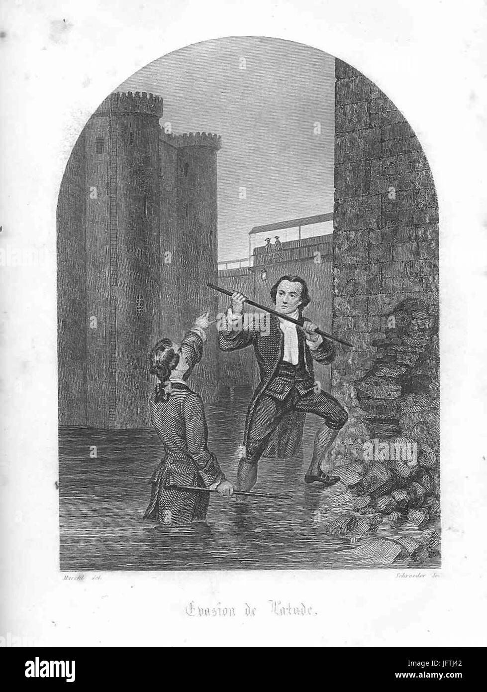 Évasion de Latude de la Bastille Stock Photo - Alamy