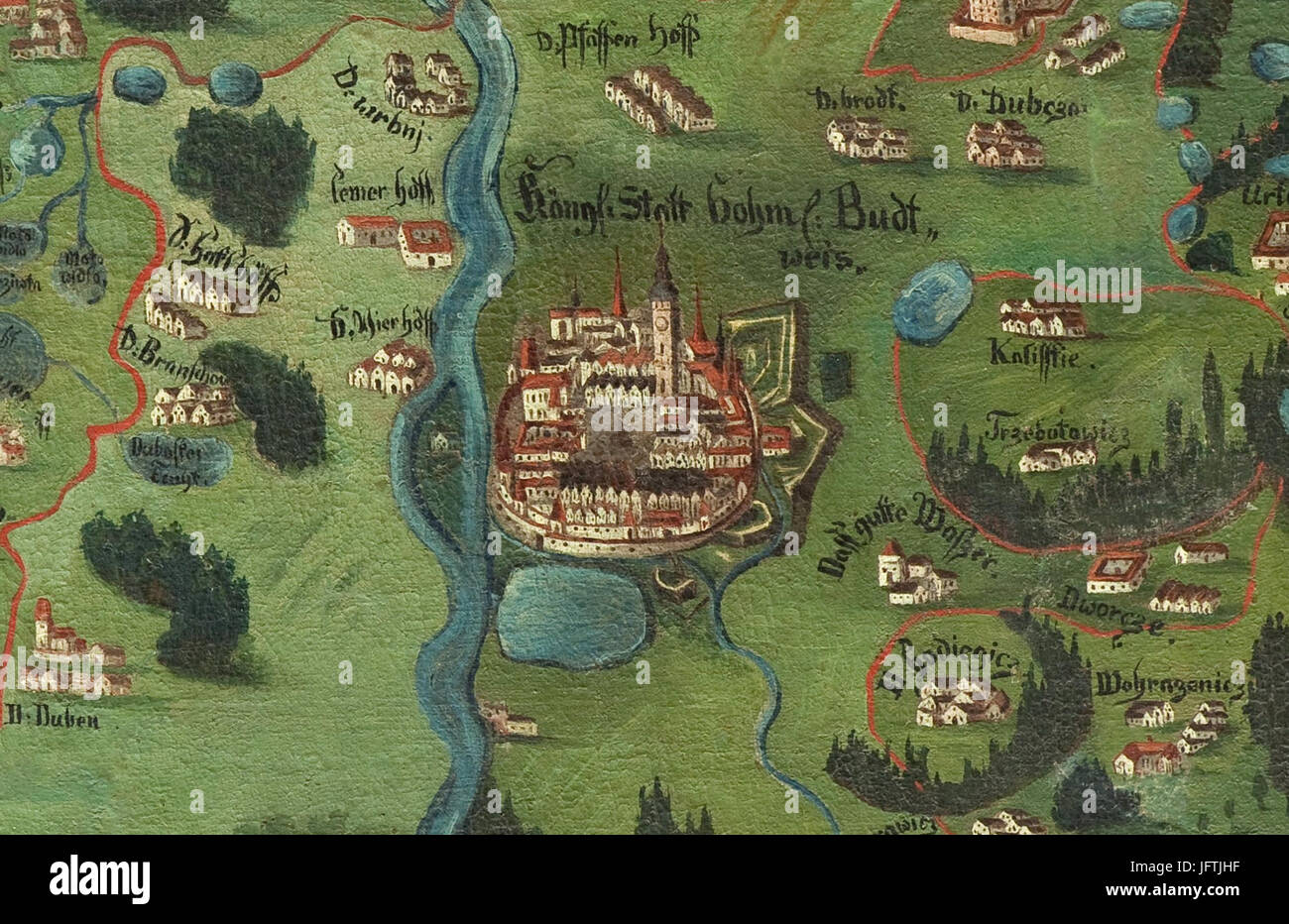 Ceske budejovice map hi-res stock photography and images - Alamy