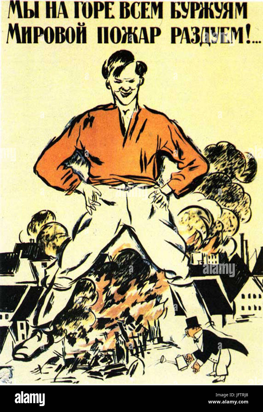 Soviet propaganda poster 1918 hi-res stock photography and images - Alamy