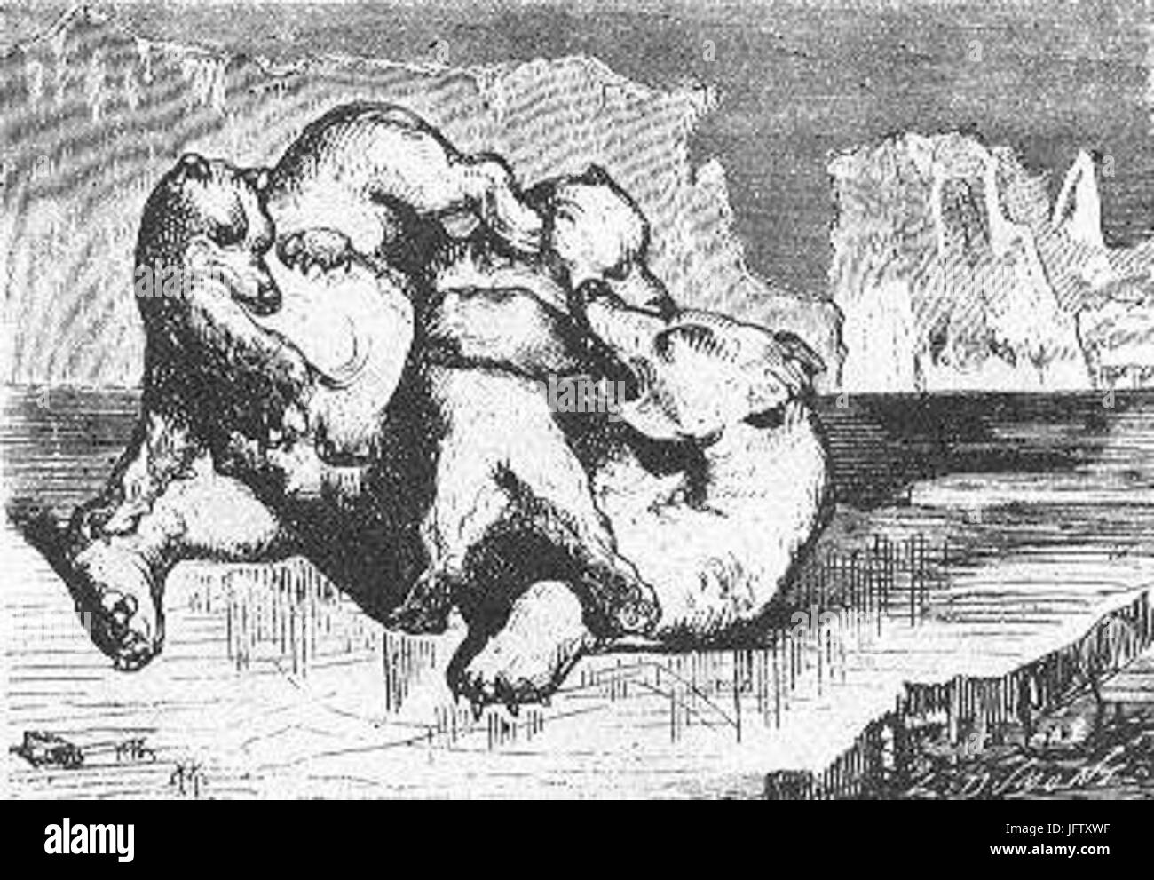 The English at the Noth Pole by Riou and Montaut 047 Stock Photo - Alamy