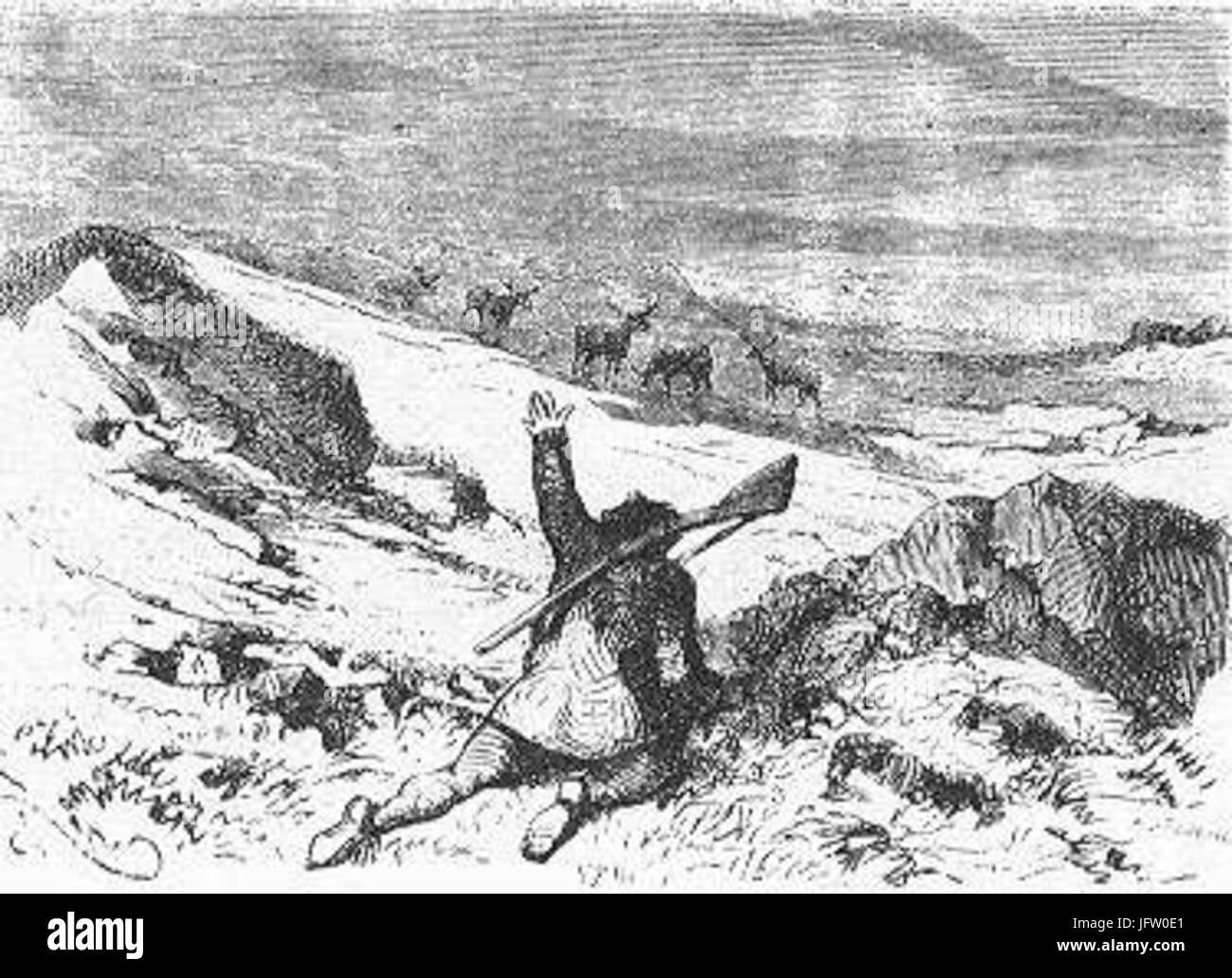 'The Field of Ice' by Riou and Montaut is an artwork depicting a frozen ...