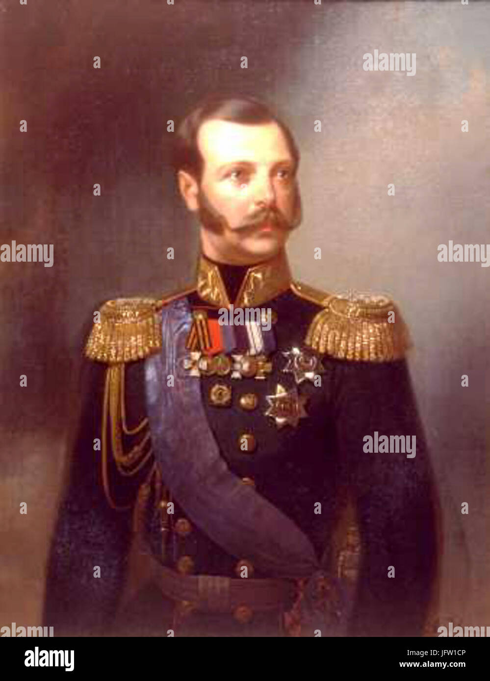 Alexander II painting at Iolani Palace Stock Photo - Alamy