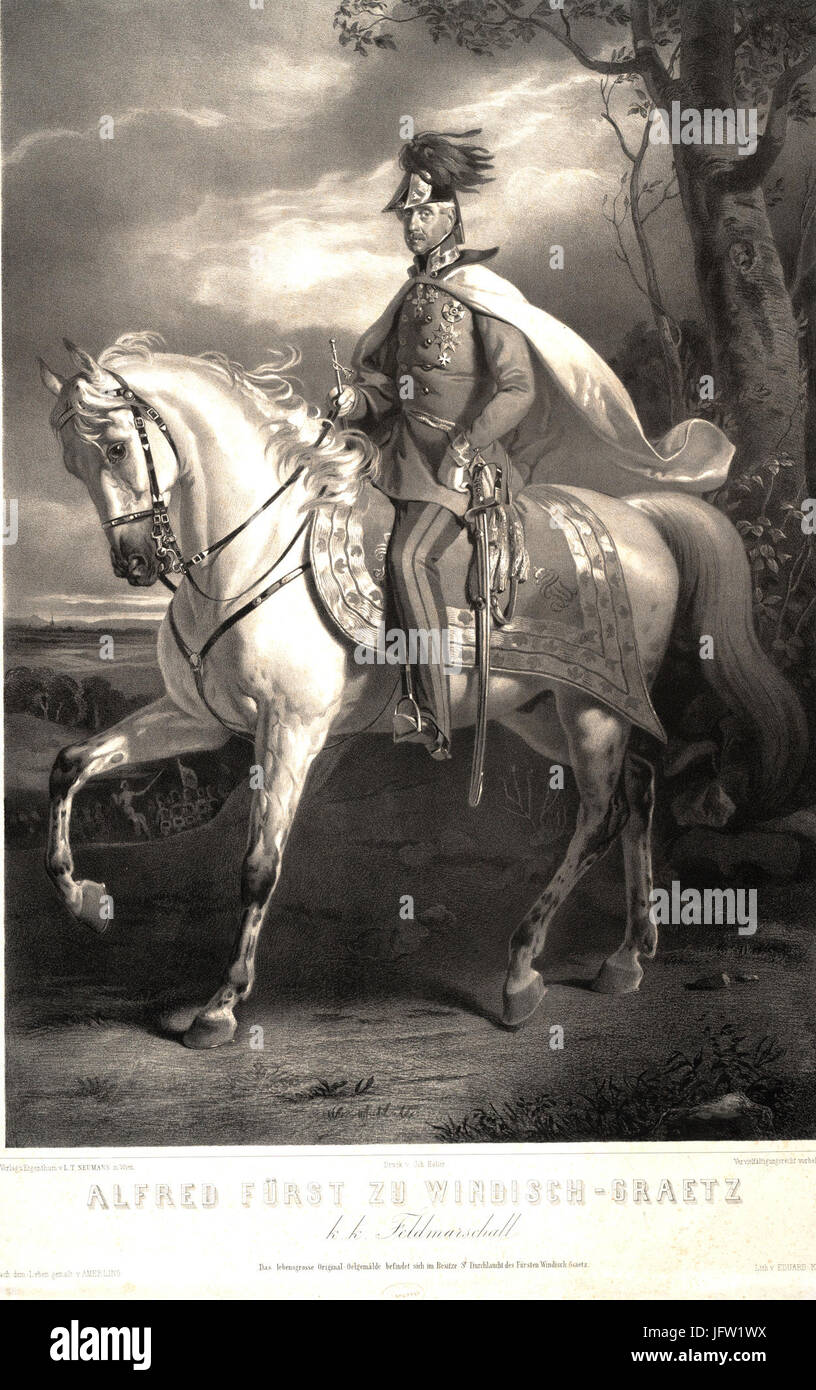 Alfred Fürst zu Windisch-Graetz k.k. Feldmarschall Stock Photo - Alamy