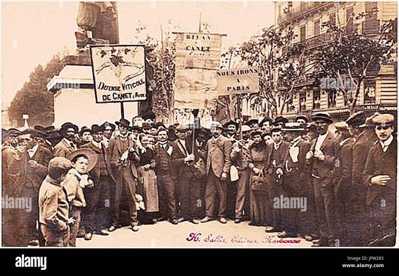 Allees P Riquet Béziers 1907 Stock Photo - Alamy
