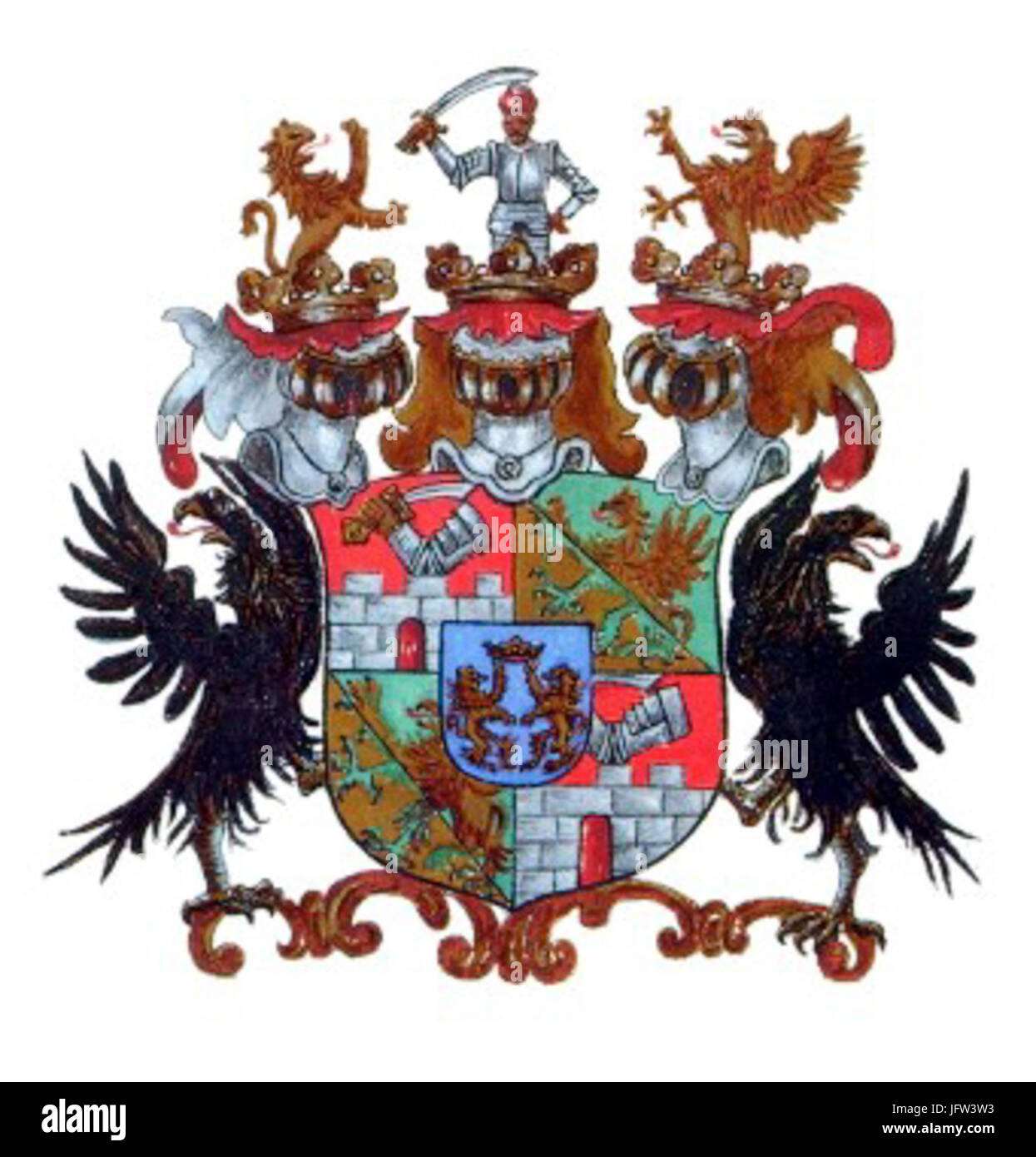 Old royal coat arms Cut Out Stock Images & Pictures - Alamy