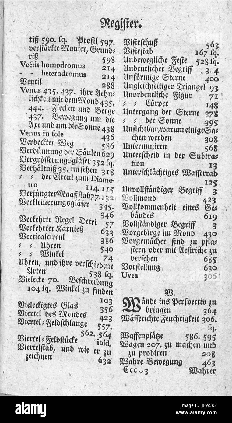 Anfangsgründe der Mathematik III A 021 Stock Photo - Alamy