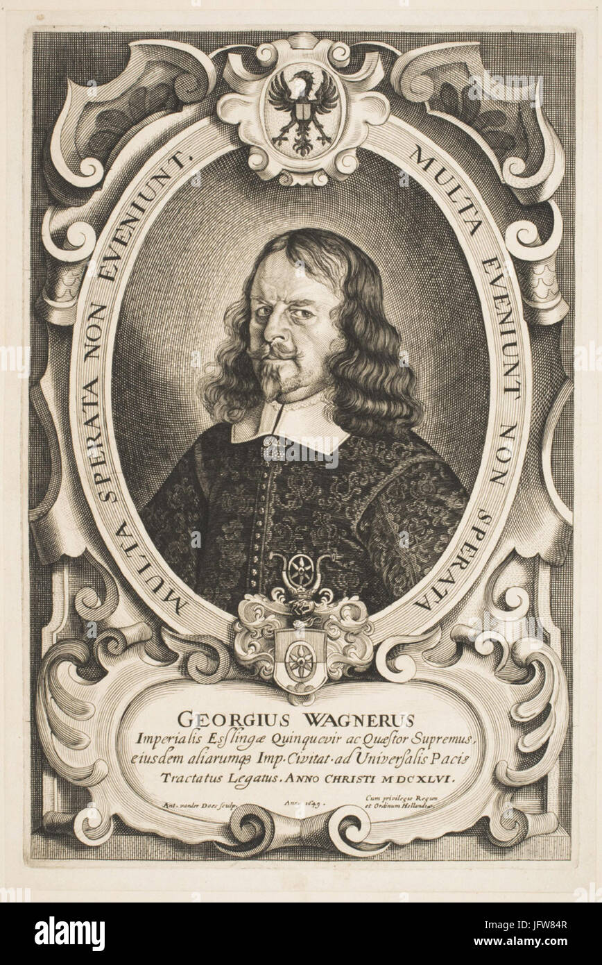 Antony van der Does - Portrait of Georg Wagner, Delegate at the Peace ...