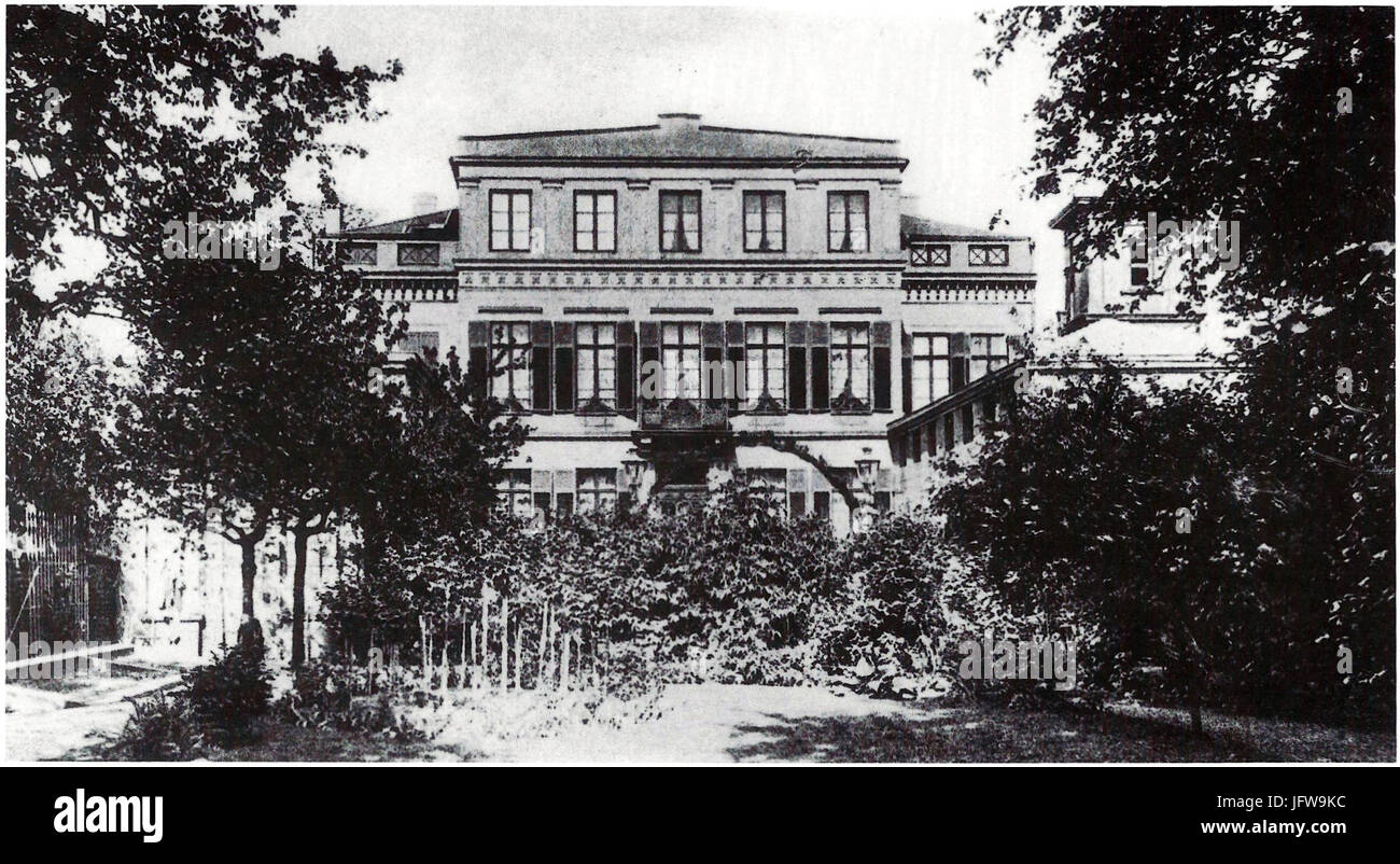 Bonn Villa Frank Straßenfront vor 1907 Stock Photo - Alamy