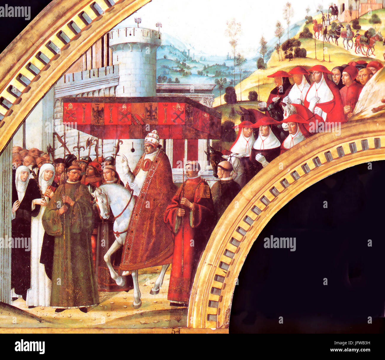 Arrivée de Grégoire XI à Rome Stock Photo - Alamy