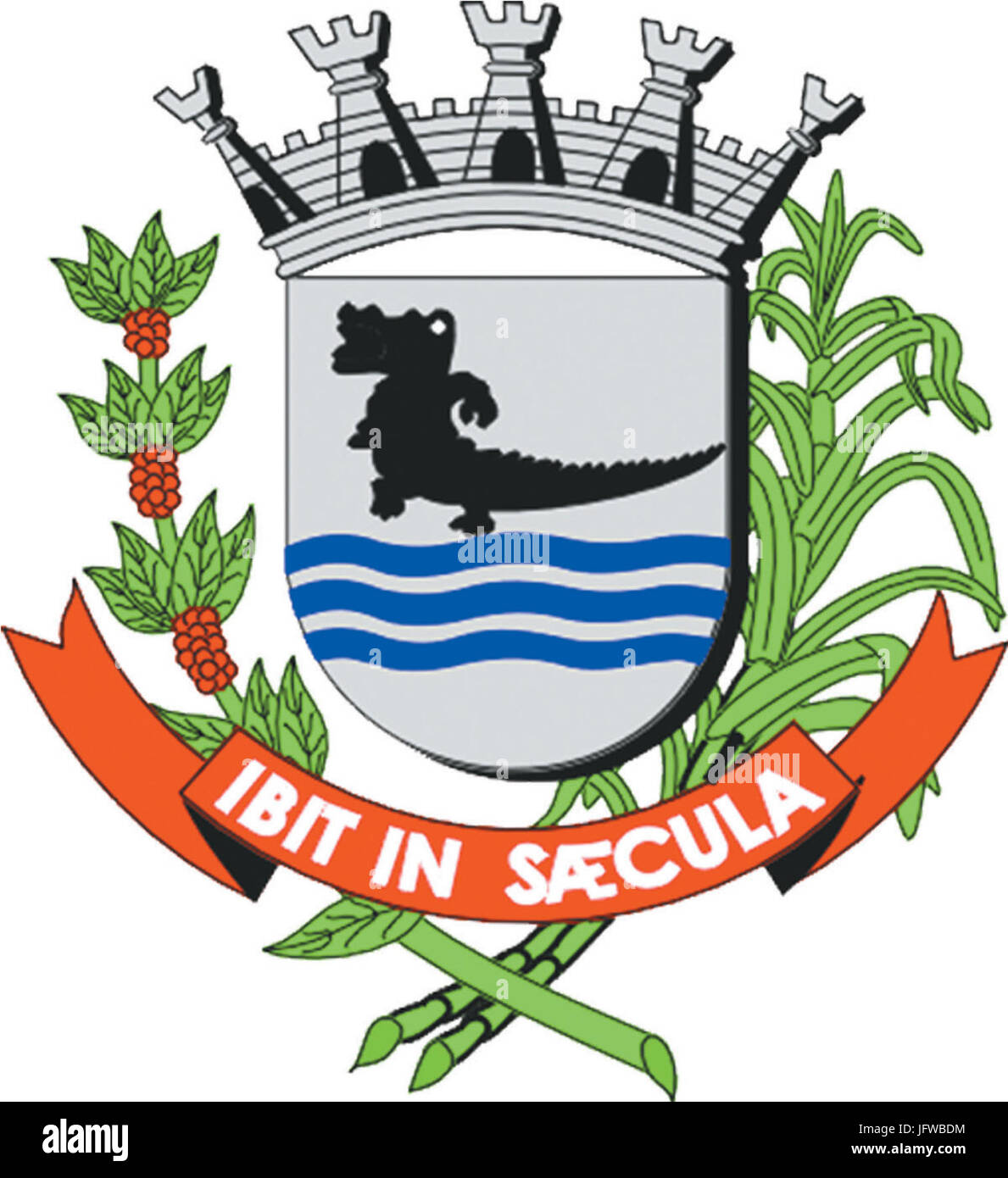 Brasão do Município de Jacarezinho Stock Photo - Alamy