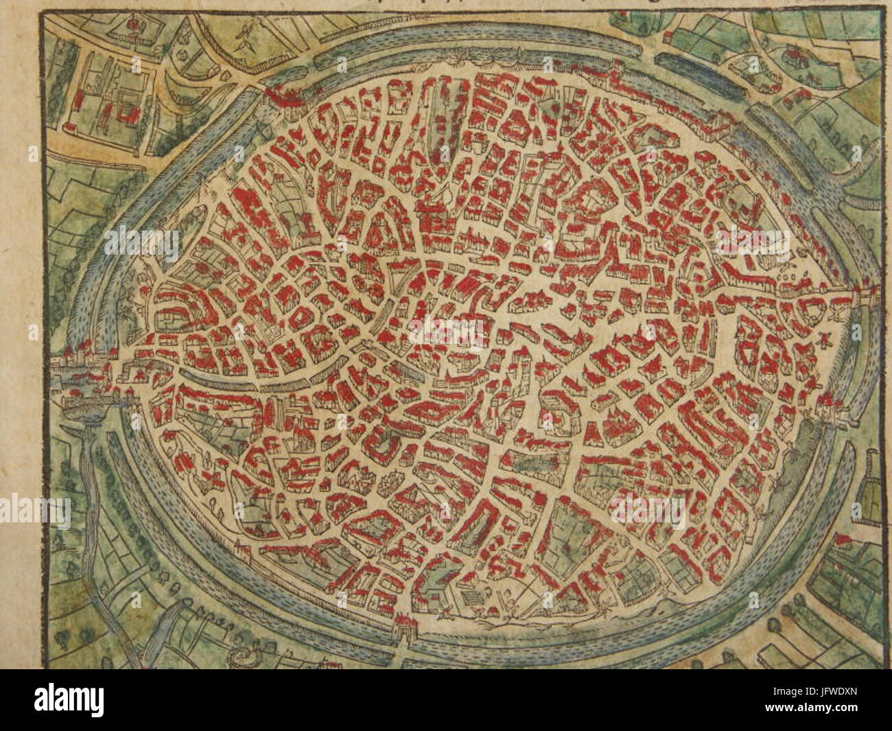 Bruges map hi-res stock photography and images - Alamy