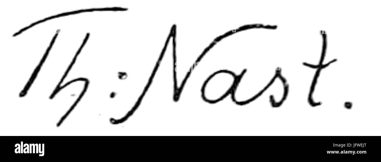 Appletons Nast Thomas signature Stock Photo - Alamy