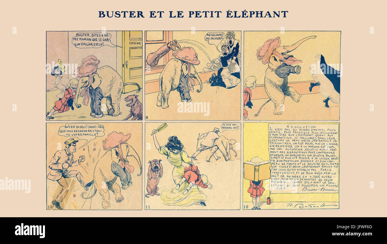 Buster et le petit éléphant 2 Stock Photo - Alamy