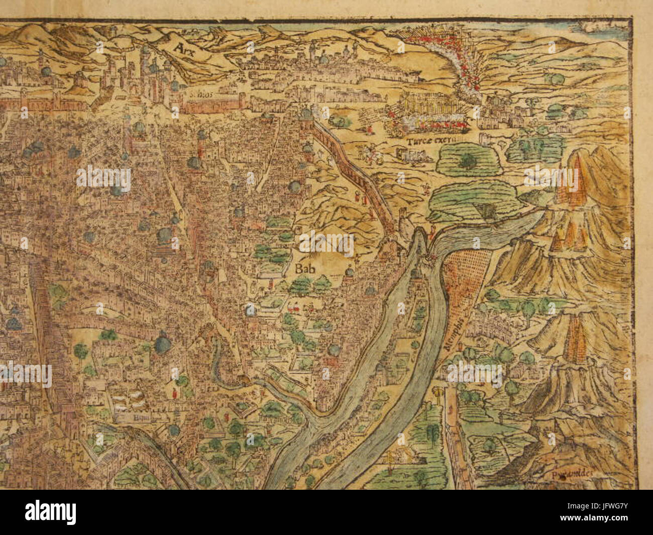 Egypt map landmarks hi-res stock photography and images - Alamy