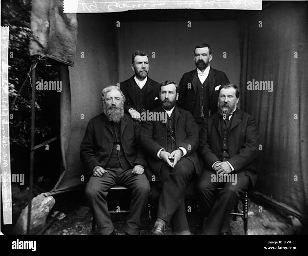 Calvinistic Methodist elders Llanfair Caereinion NLW3361698 Stock Photo ...