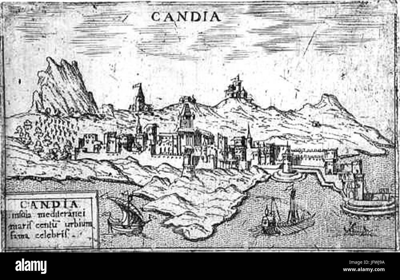 Map of the island of candia hi-res stock photography and images - Alamy