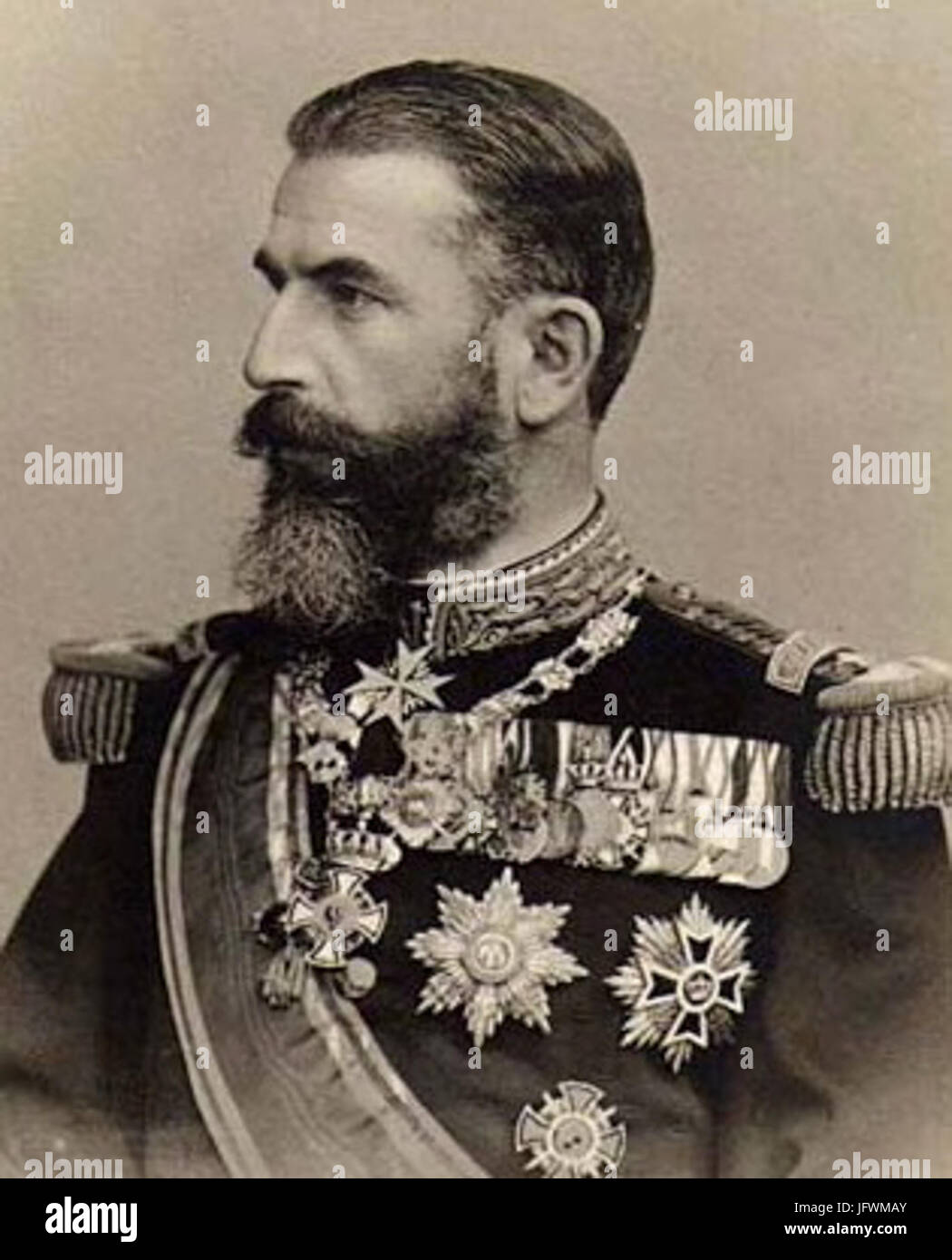 Carol I King of Romania 28cropped29 Stock Photo - Alamy