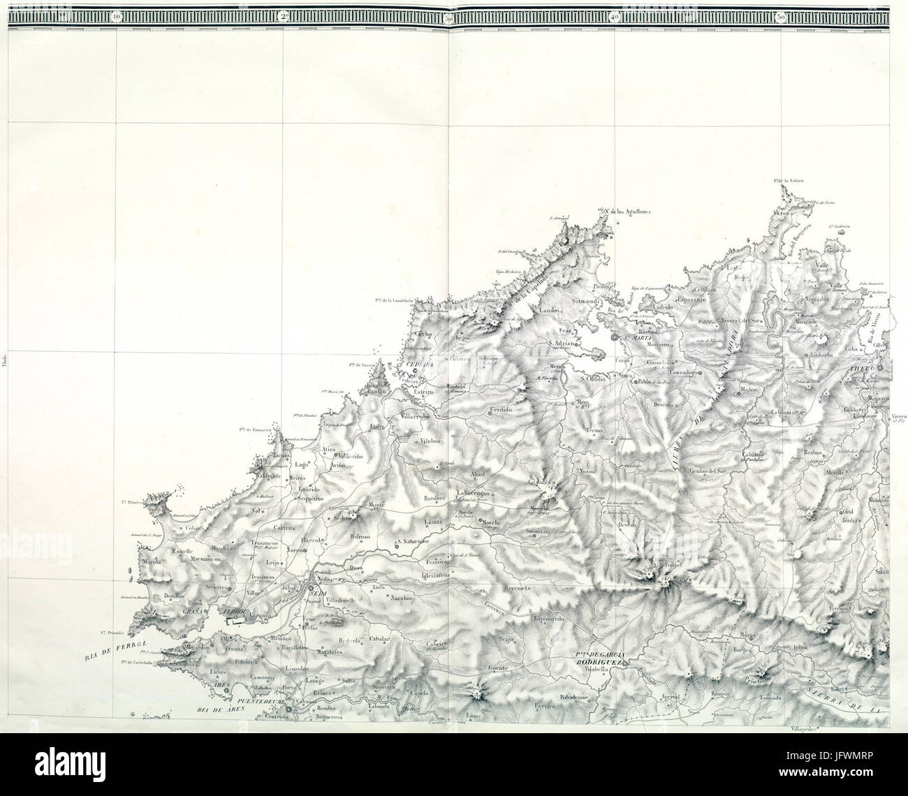 Map of ferrol hi-res stock photography and images - Alamy