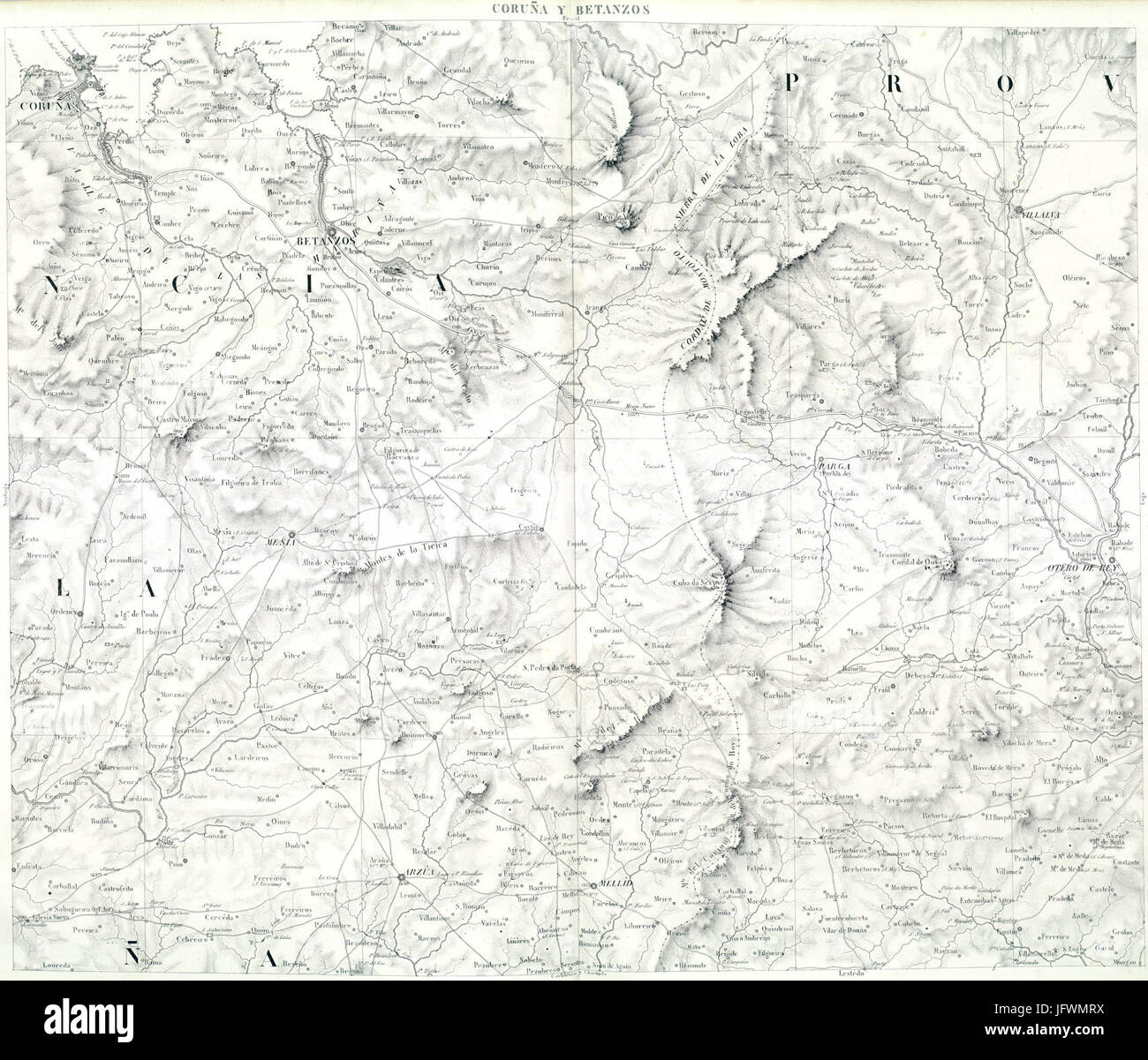 Map of betanzos hi-res stock photography and images - Alamy