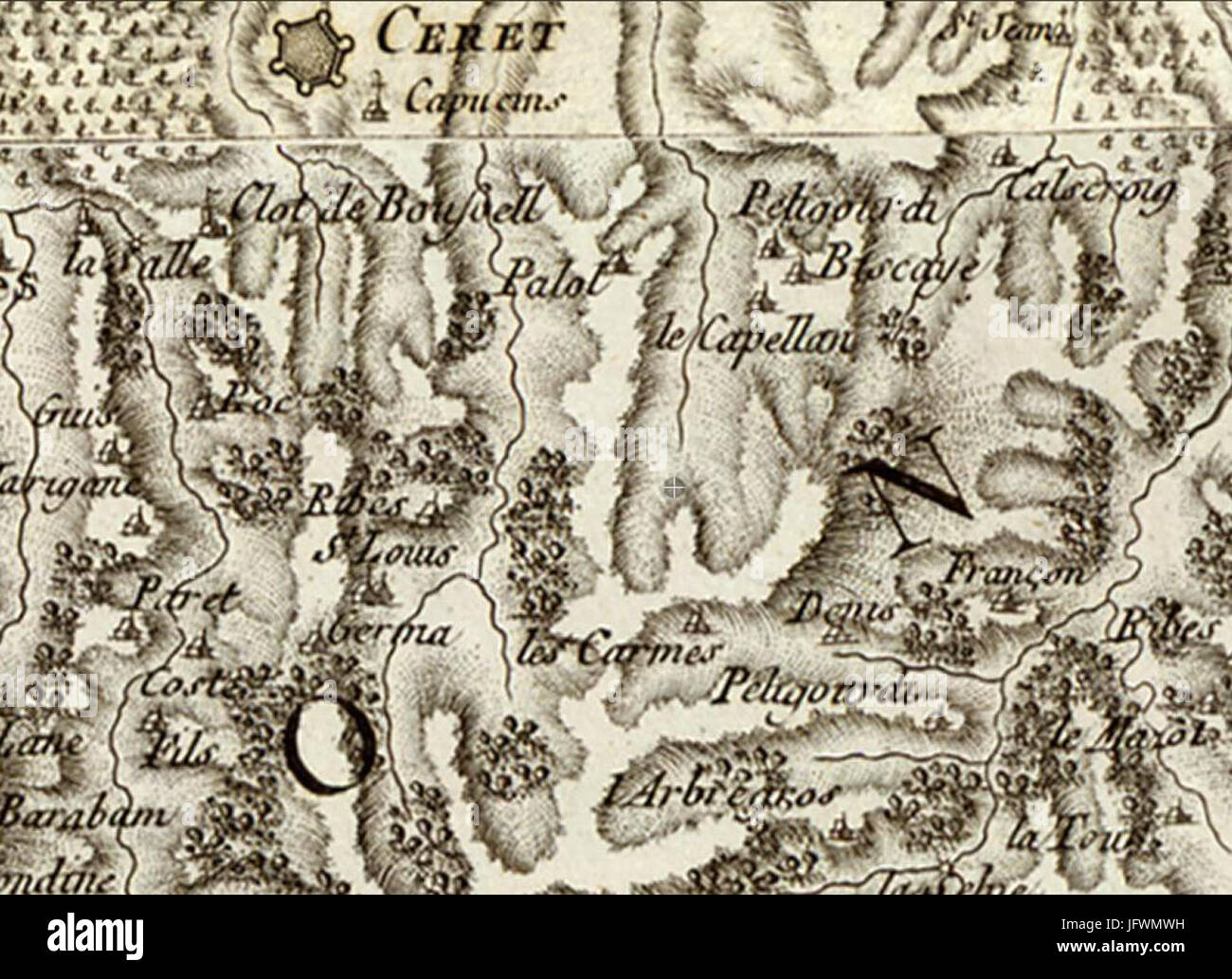 Cassini map of france hi-res stock photography and images - Alamy