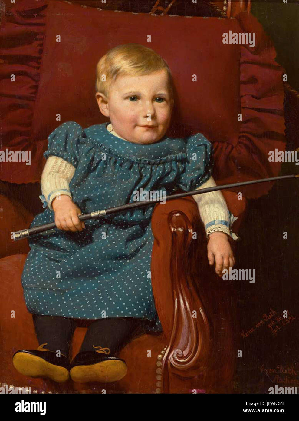 Caspar von Reth Kinderporträt 1897 Stock Photo - Alamy