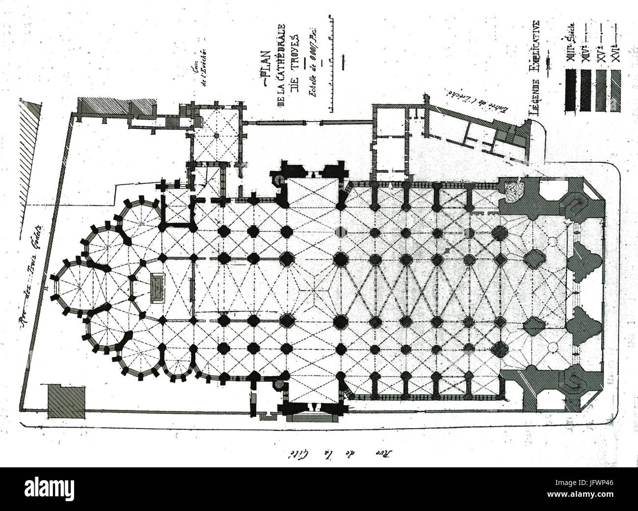 Troyes map Cut Out Stock Images & Pictures - Alamy