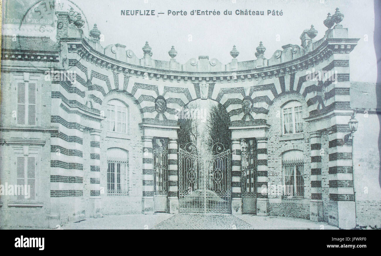 A view of the porterie (gatehouse) at Château P t Neuflize, showcasing ...