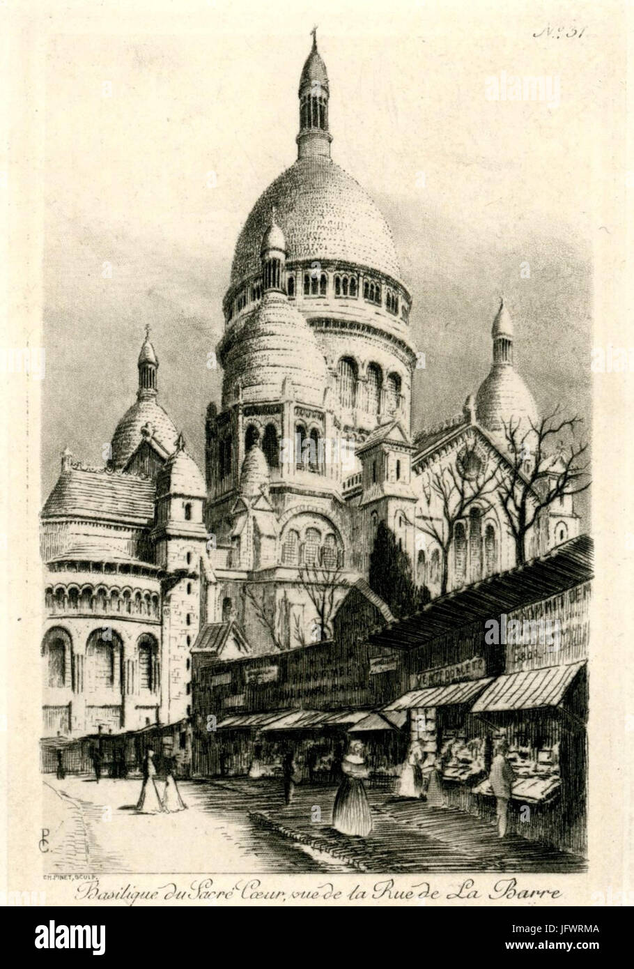 Map of sacre coeur hi-res stock photography and images - Alamy