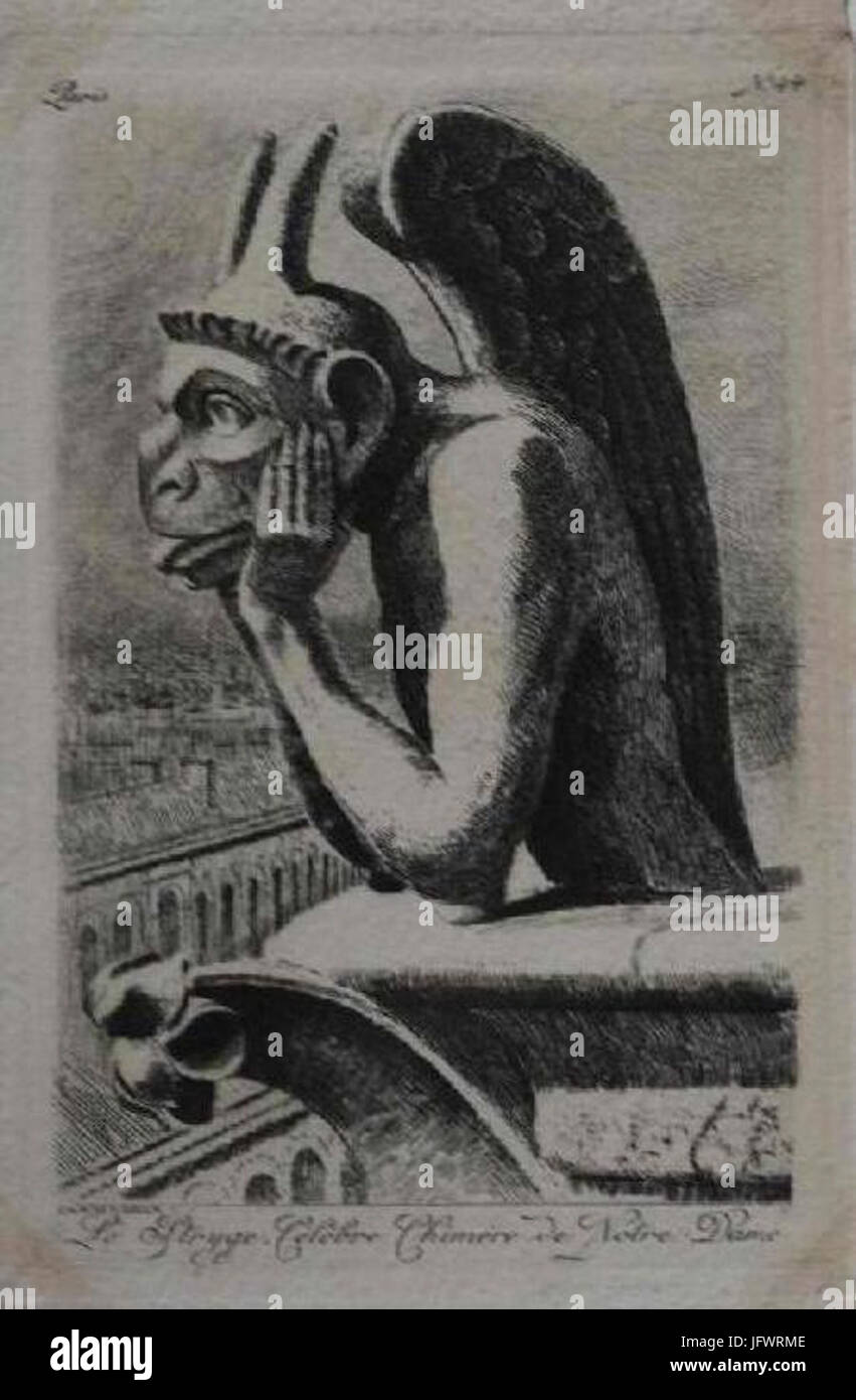 Le stryge de notre dame hi-res stock photography and images - Alamy