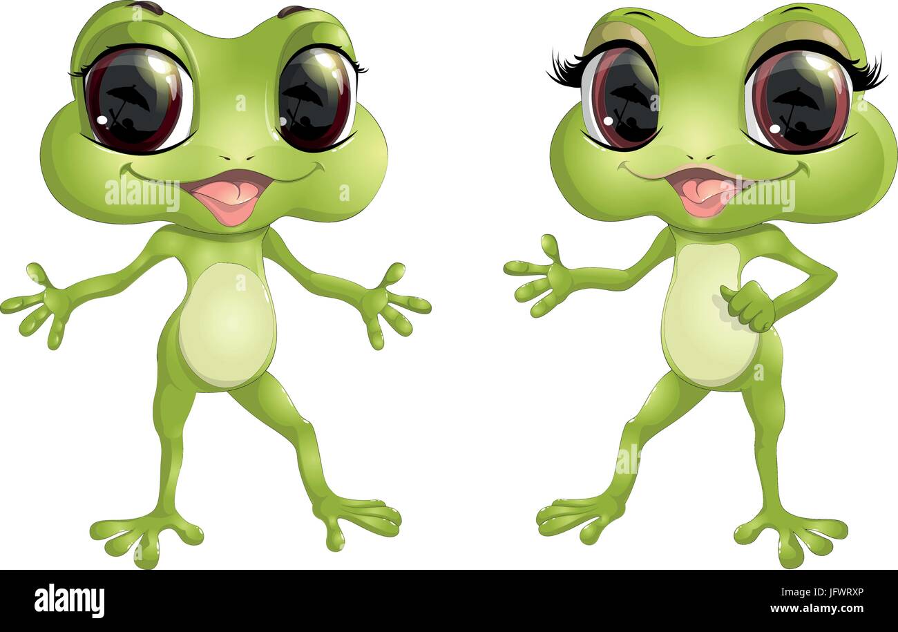 Frog cartoon Cut Out Stock Images & Pictures - Alamy