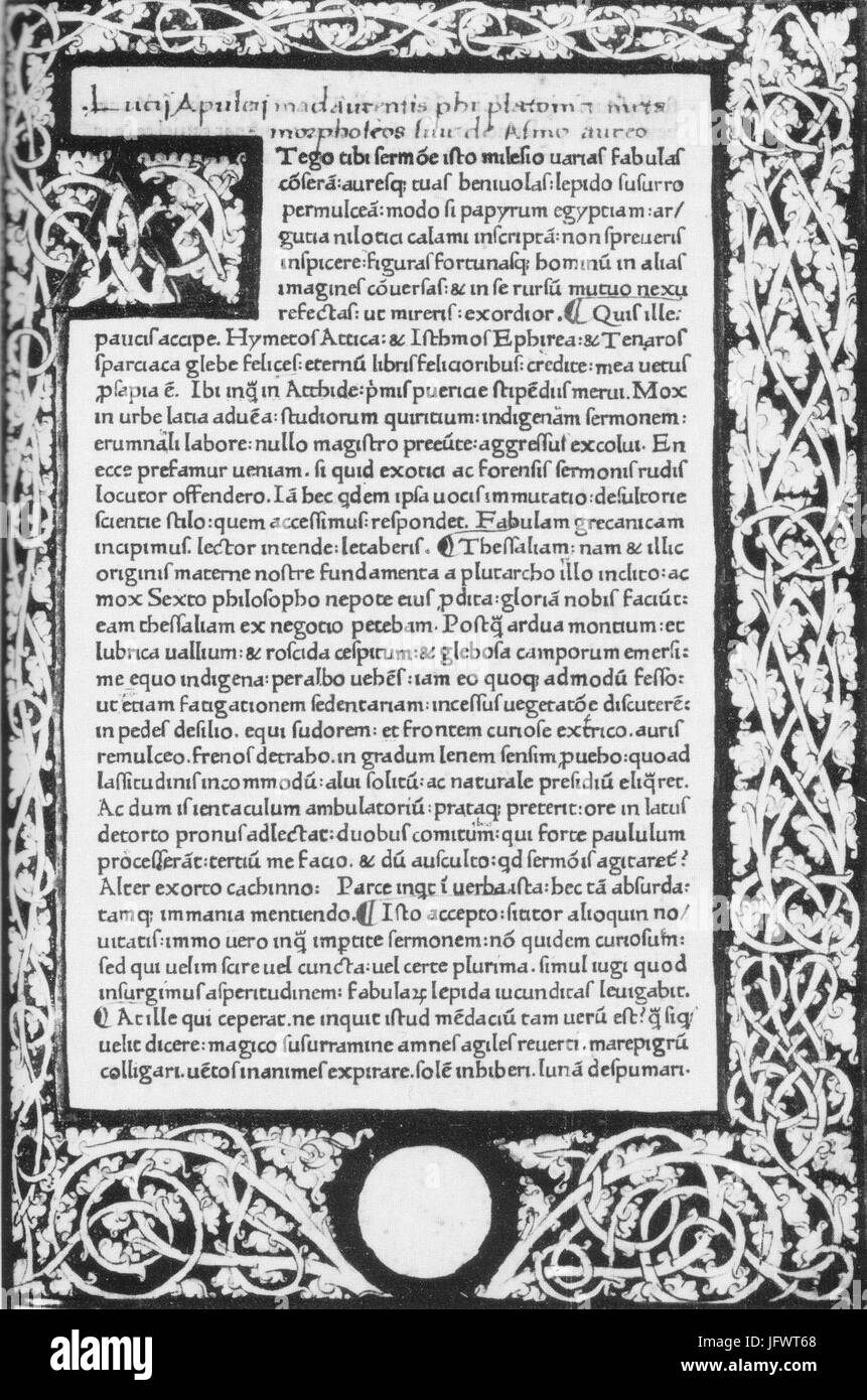 Apuleius Metamorphoses 1.1-3 Stock Photo - Alamy