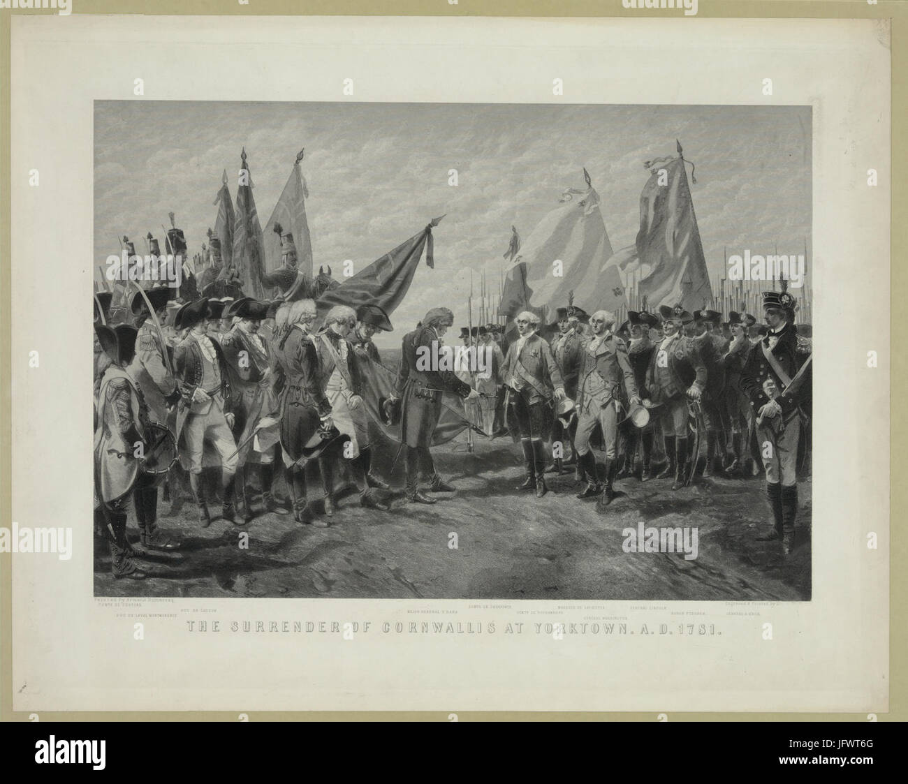 Surrender of cornwallis at yorktown hi-res stock photography and images ...
