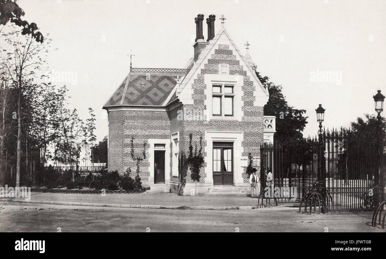 Charles Marville, Bois de Boulogne - Maisons de gardes IV, ca. 1853-70 ...