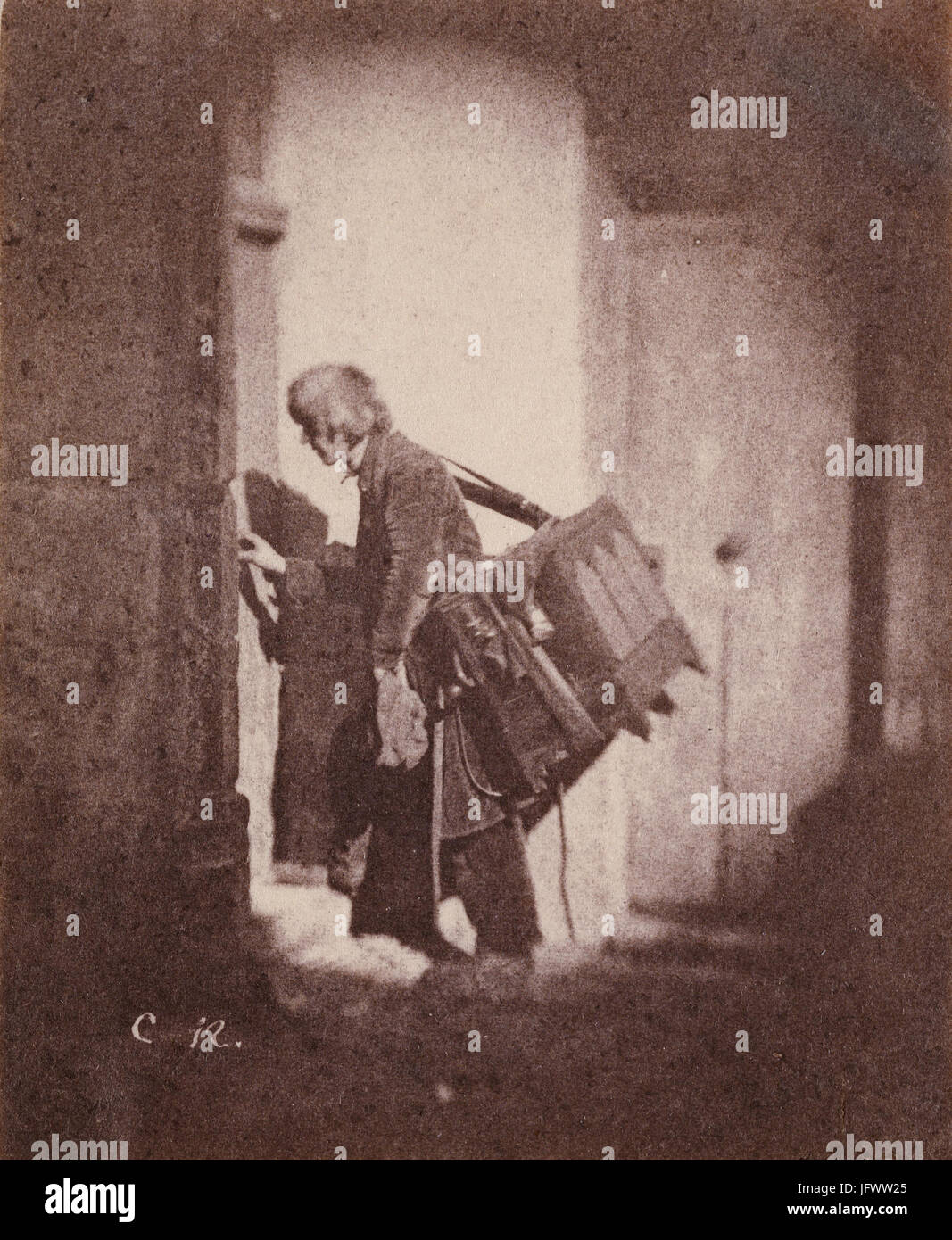 Charles Nègre, Organ Grinder at 21, quai Bourbon - Getty Museum Stock ...