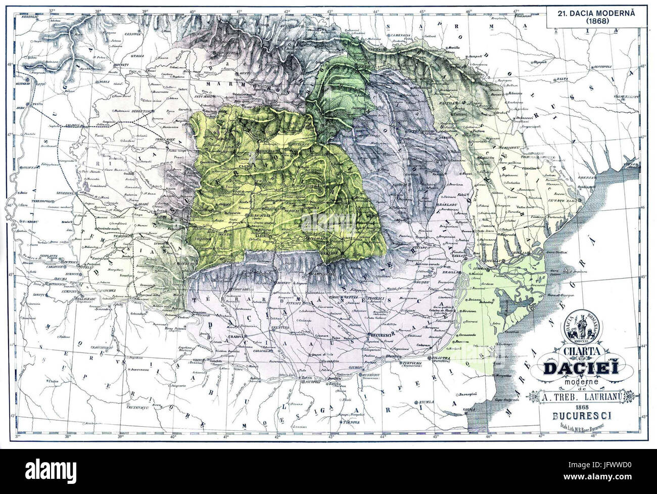 Map of dacia hi-res stock photography and images - Alamy