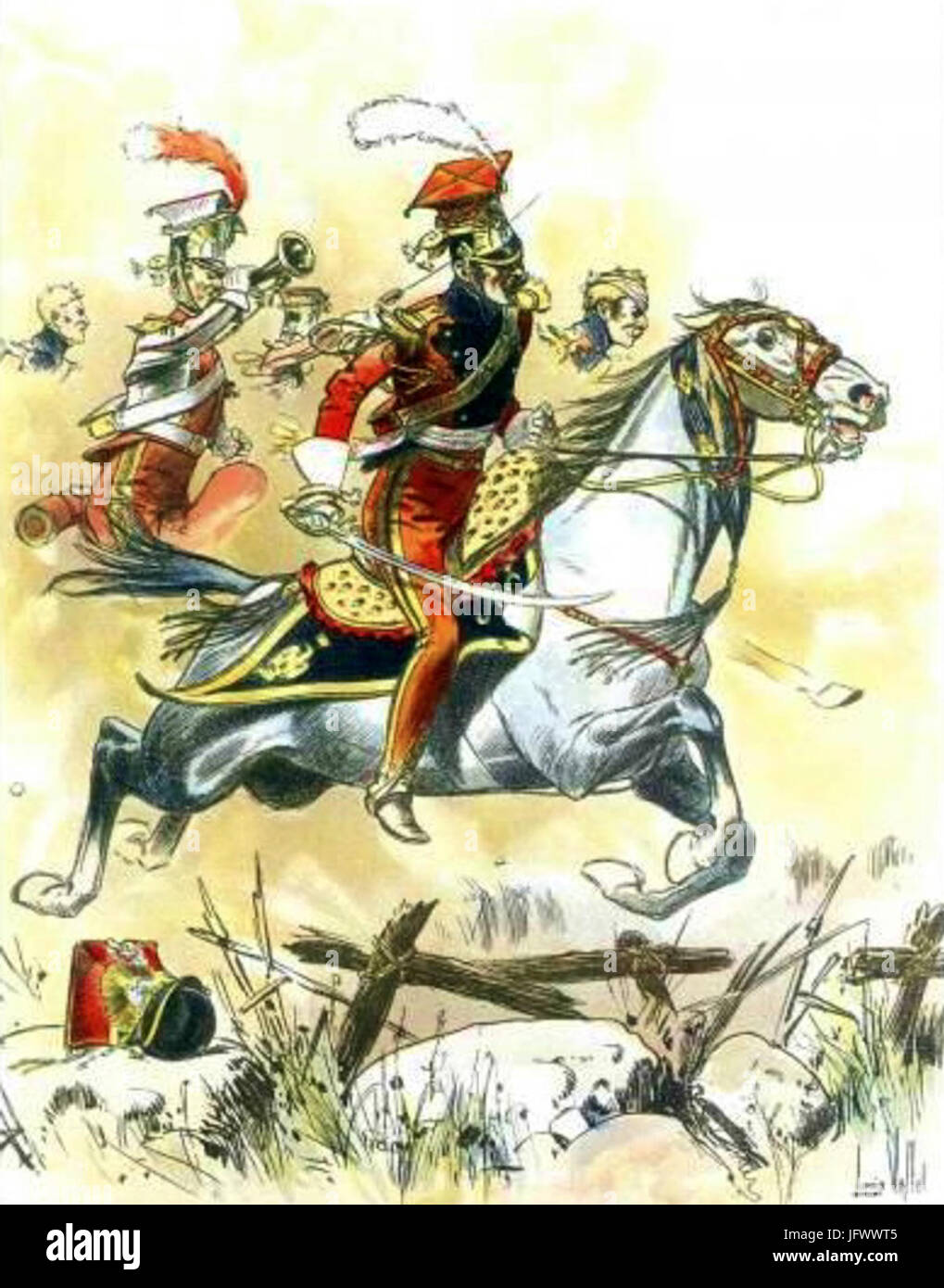 Charge of french cavalry hi-res stock photography and images - Alamy