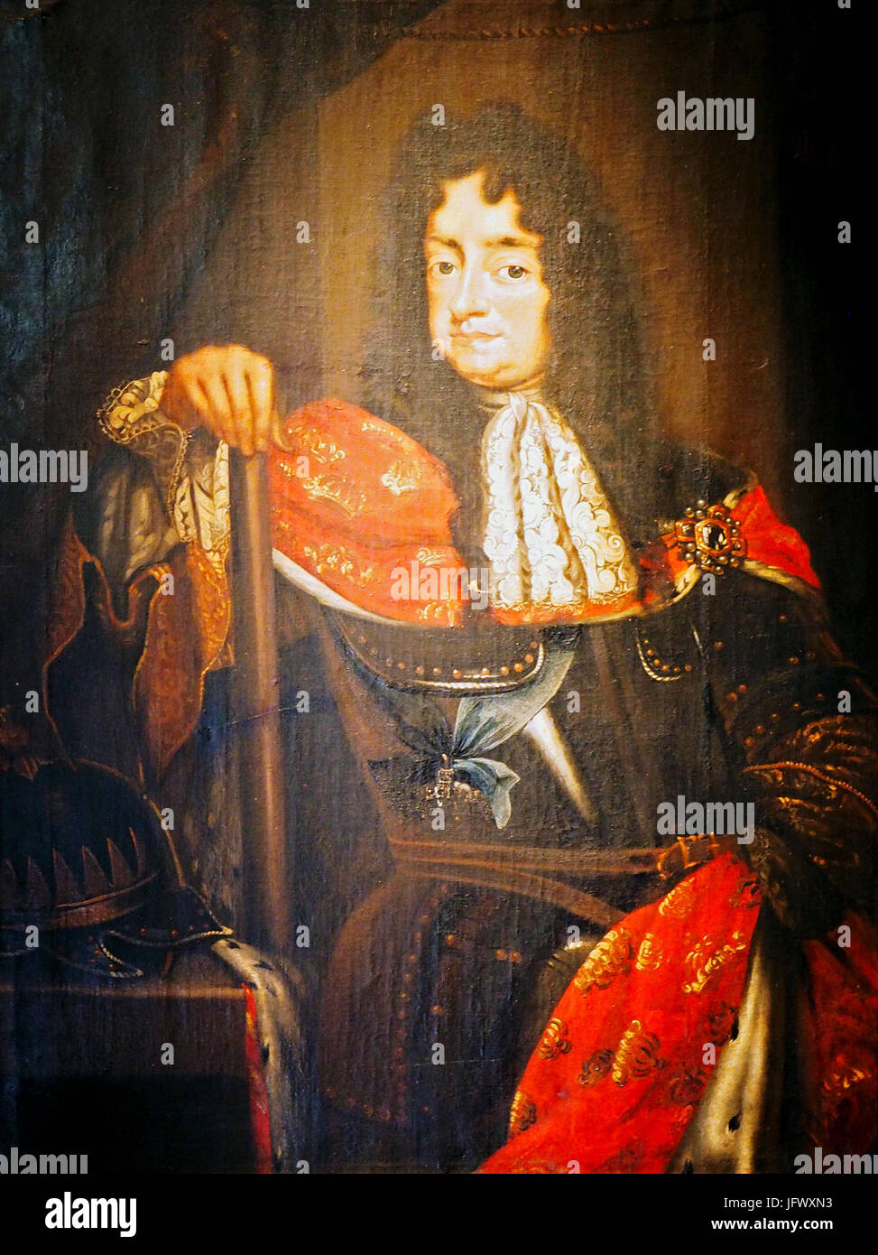 Christian V. (Dänemark und Norwegen)@Residenzmuseum Celle20160708 Stock ...