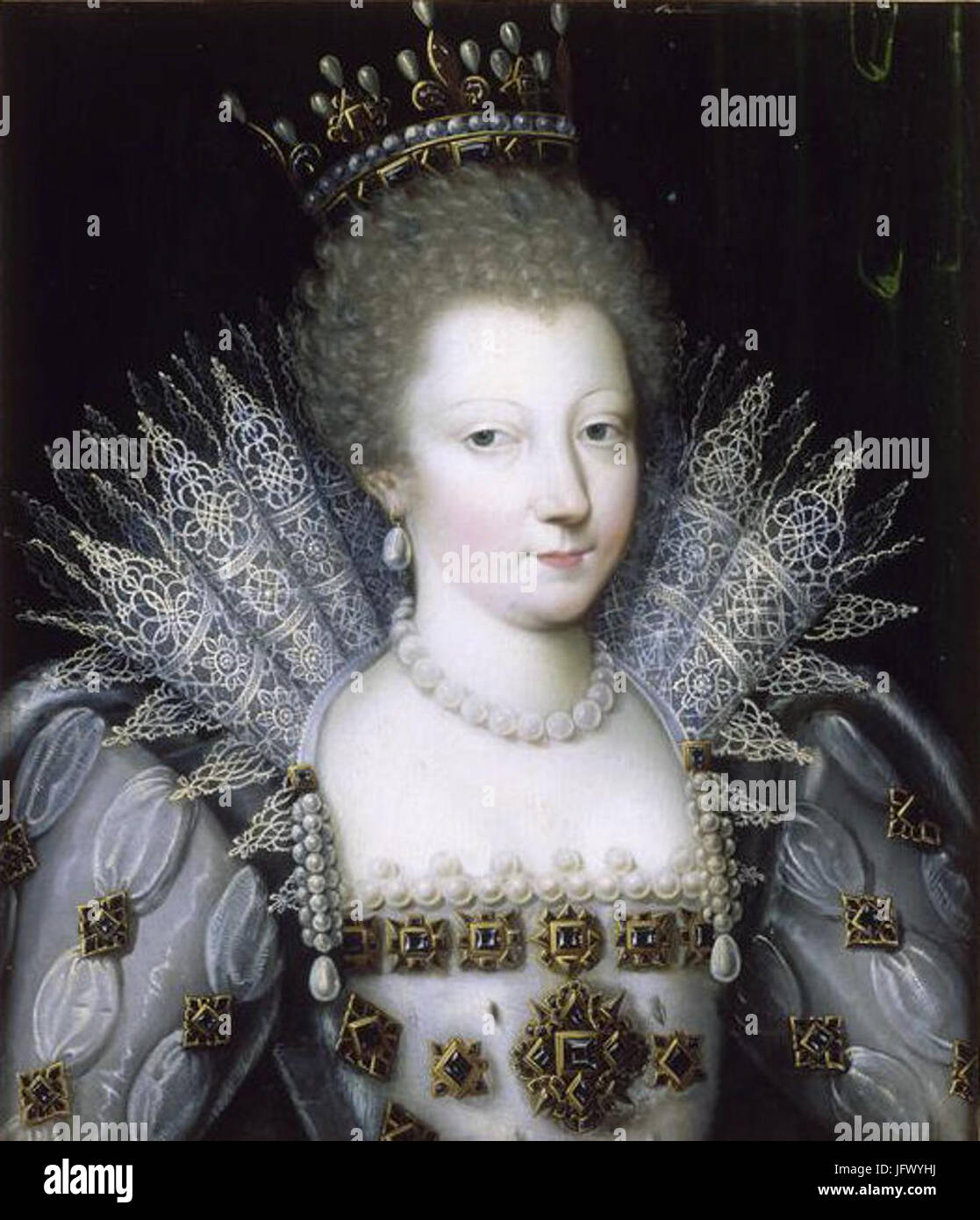 Circa 1610 portrait of Louise Marguerite of Lorraine as Princess of ...