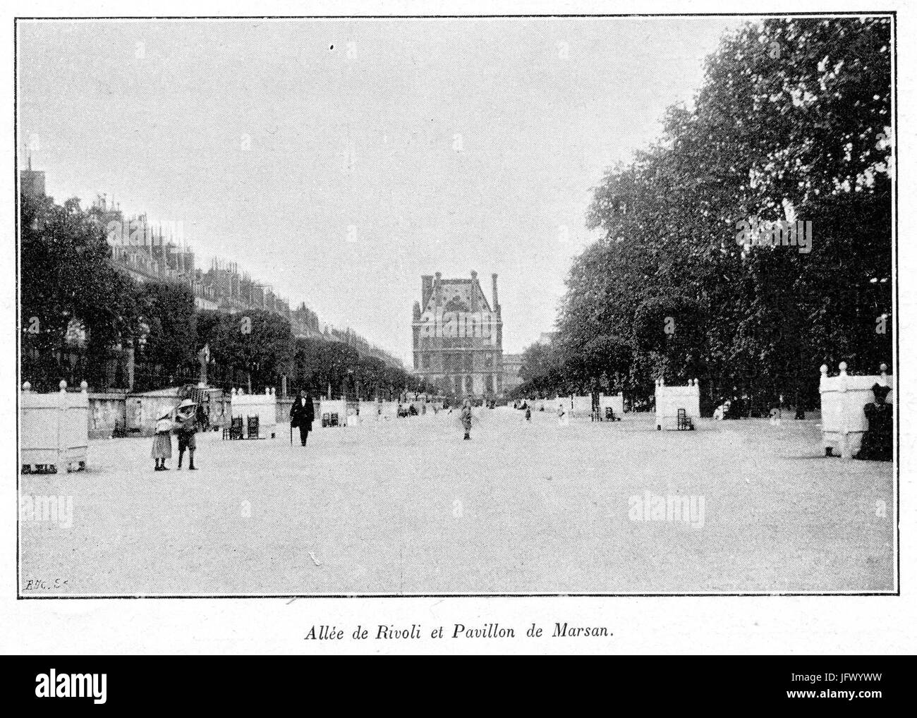 Clément Maurice Paris en plein air, BUC, 1897,055 Allée de Rivoli et ...