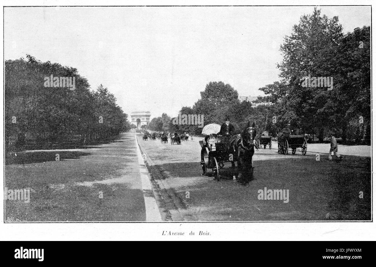 Clément Maurice Paris en plein air, BUC, 1897,075 L'Avenue du Bois ...