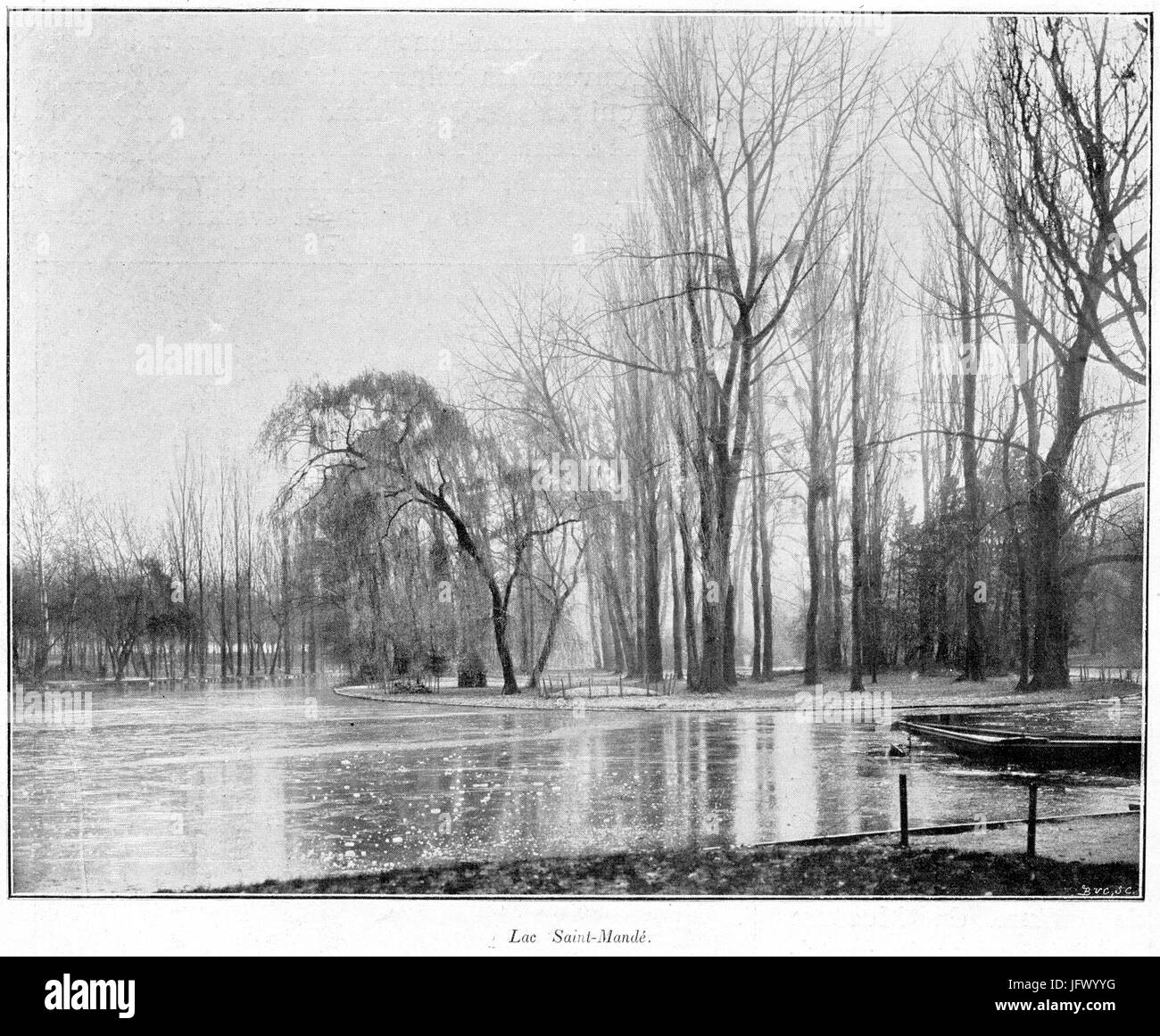 Clément Maurice Paris en plein air, BUC, 1897,097 Lac Saint-Mandé Stock ...