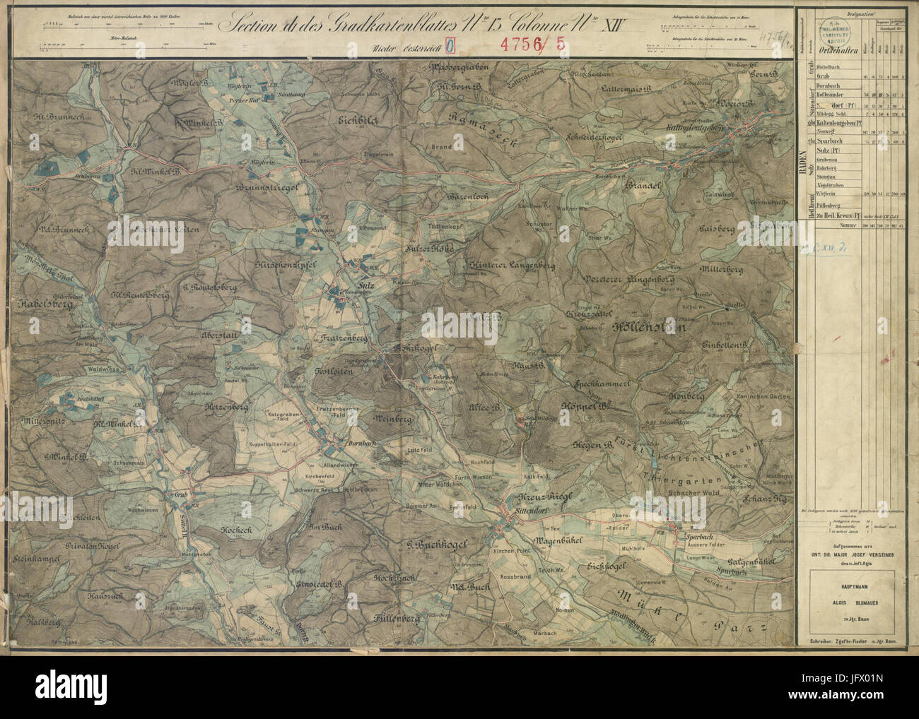 Archival austria map hi-res stock photography and images - Alamy